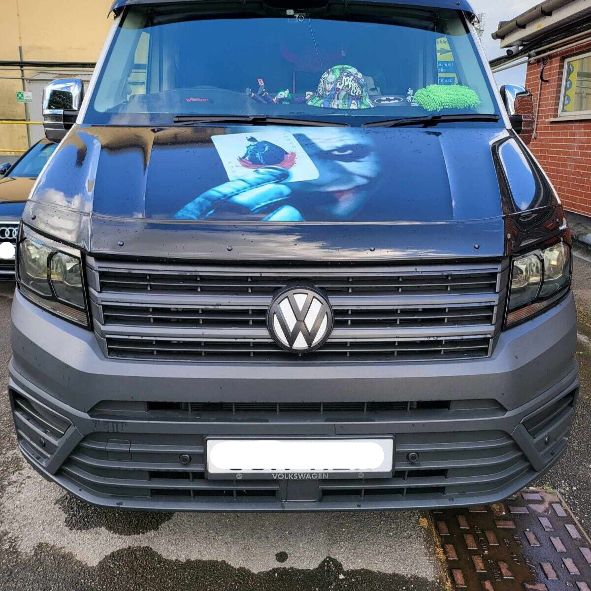 For VW Crafter New Shape Headlight Guards – Gloss Black – Premium Prot ...
