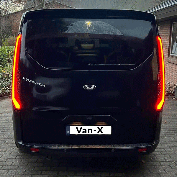 For Transit Custom Van MK2 Sequential Indicator LED Rear Lights Smoked ...