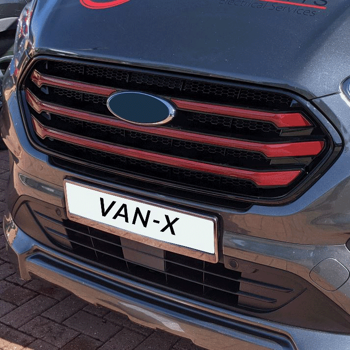 For Ford Transit Custom Front Grille OEM Style New Shape (Gloss Black ...
