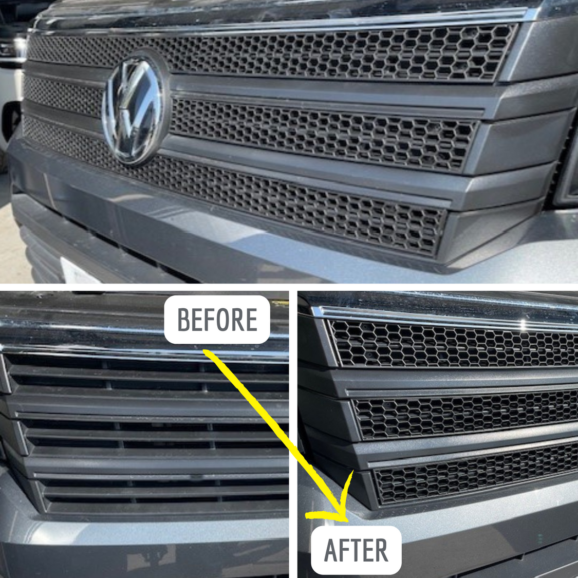 For VW Crafter New Shape Honeycomb Grille Inserts – Van-X