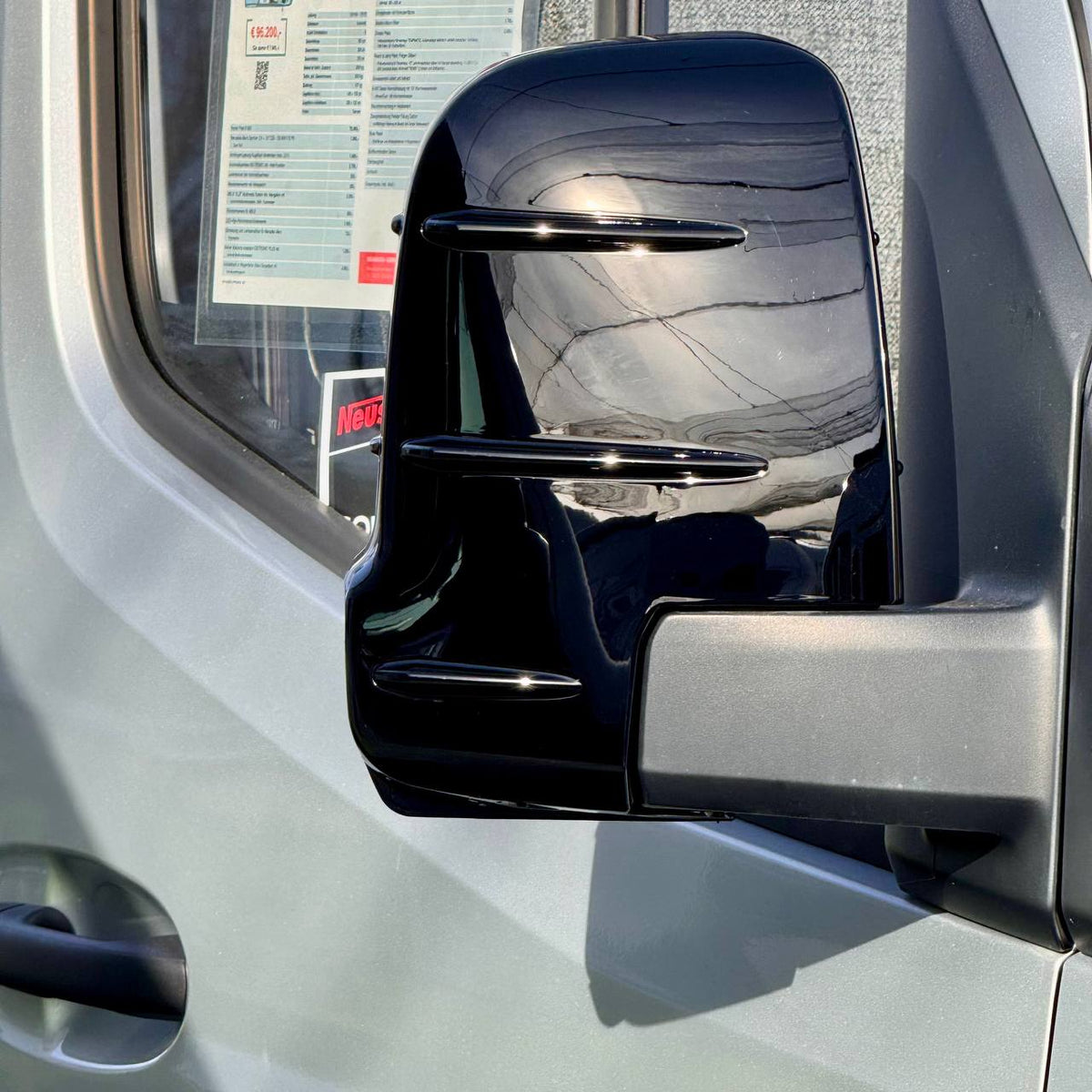 For Mercedes Sprinter Dodge 907 Wing Mirror Covers with Indicator - Gl ...
