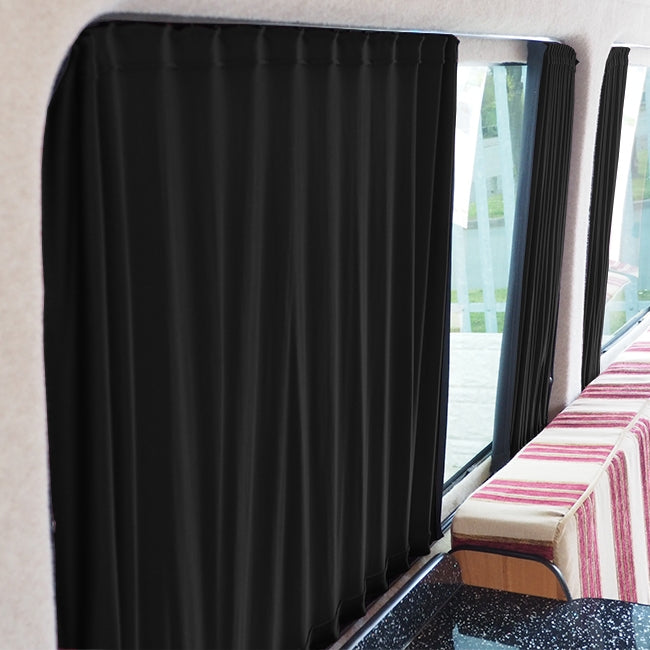 For Mercedes Sprinter Premium Window Curtains - Black/Black - CREATE Y ...
