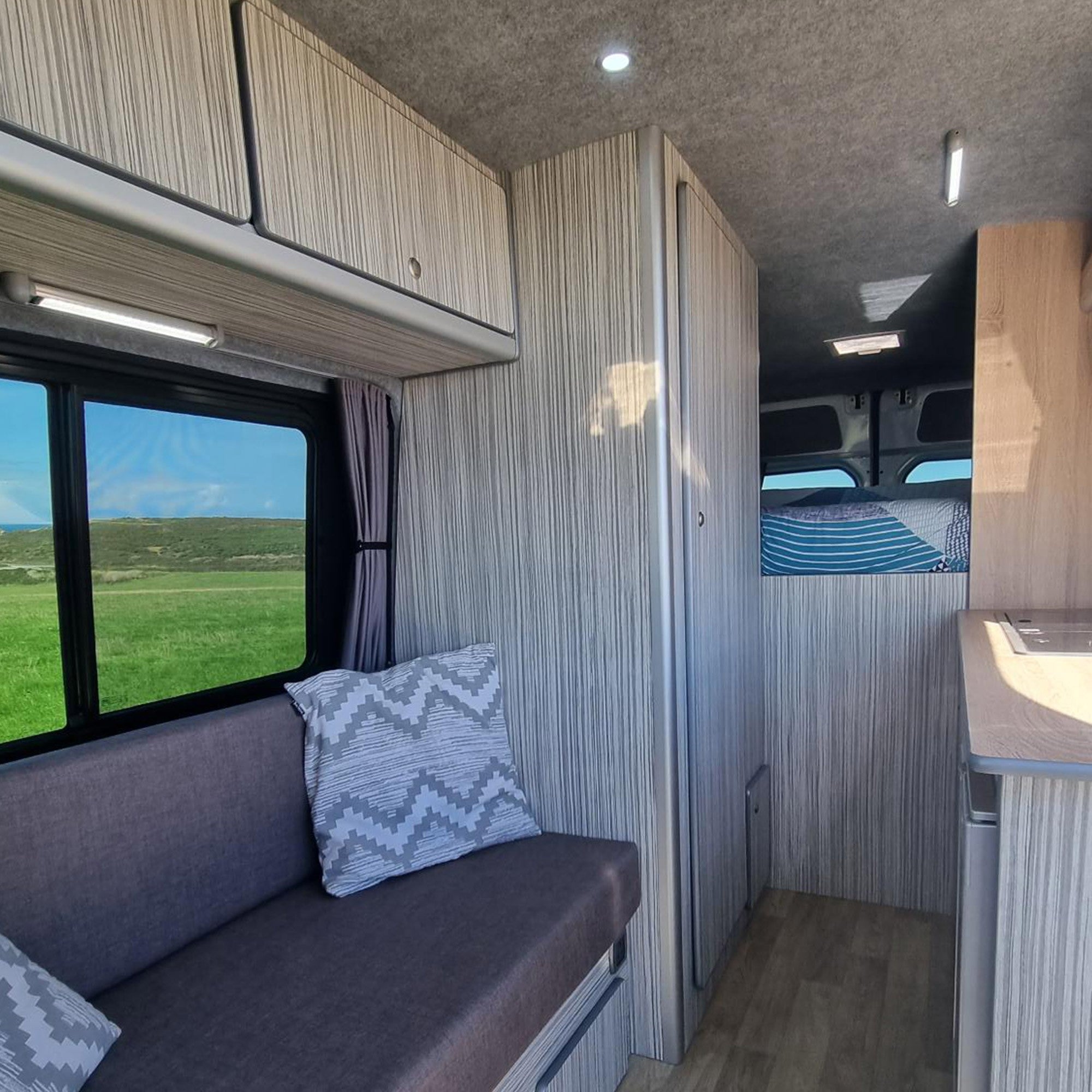 Mercedes Sprinter Premium Window Curtains - Black/Grey - CREATE YOUR O ...