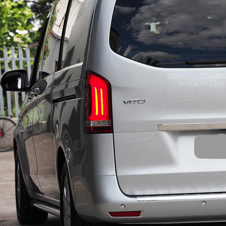 Mercedes Vito LED Rear Lights With Red Lenses – Van-X