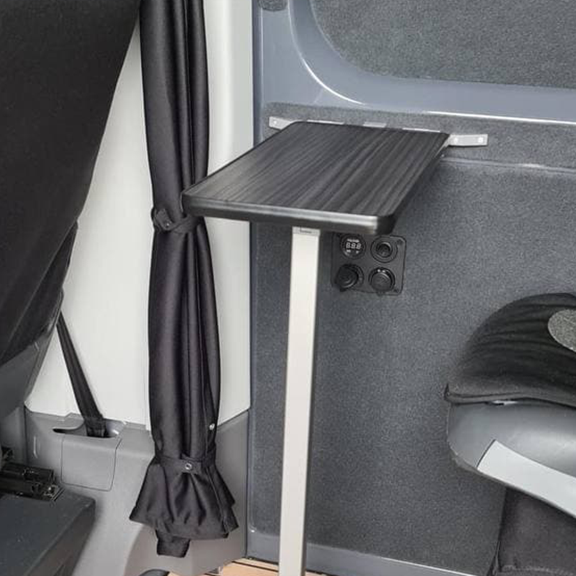 For MAN TGE / New Crafter Cab Divider Curtain Kit with Rail Premium Qu ...