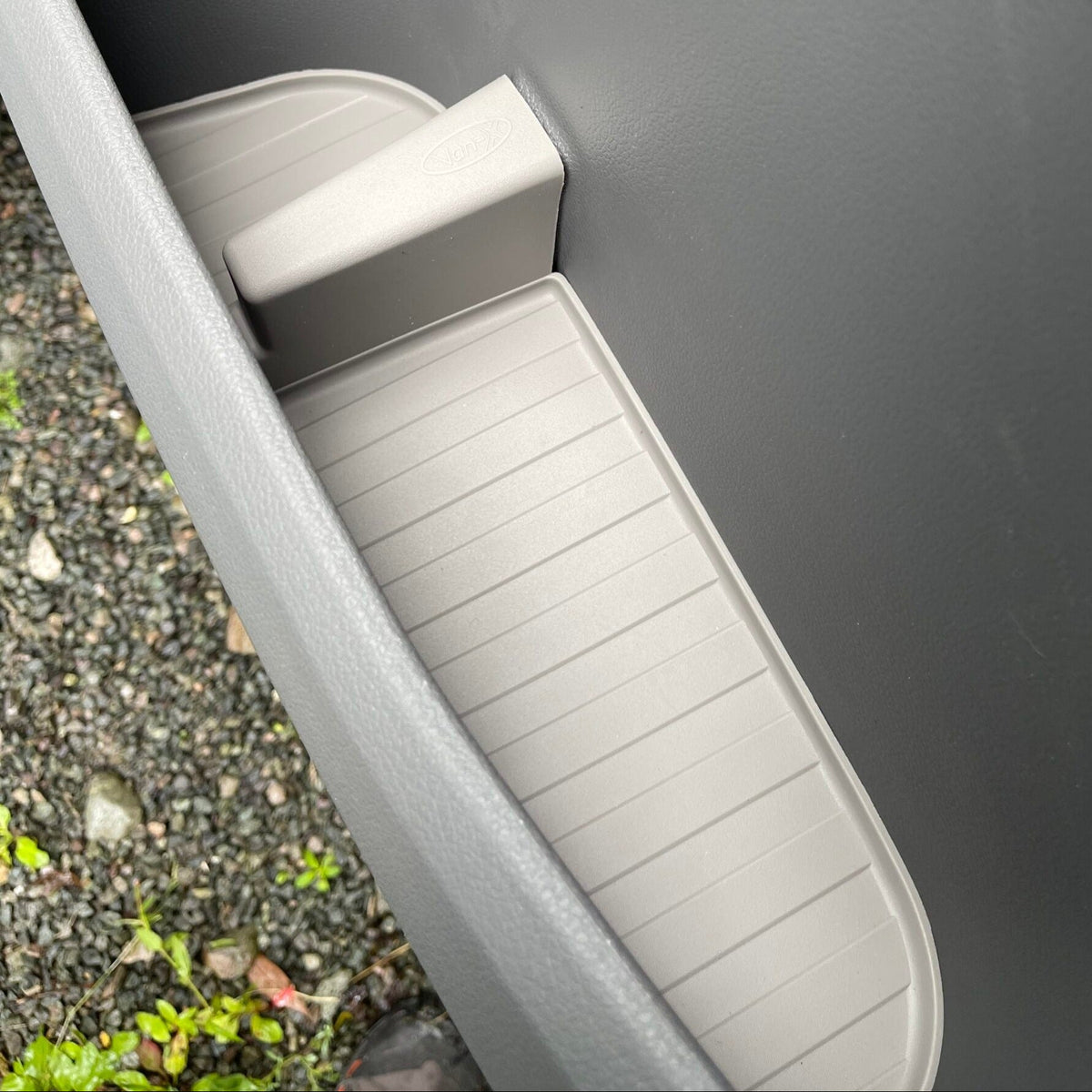 For VW T6.1 Transporter Rubber Door Liner Pocket Inserts Grey Camperva ...