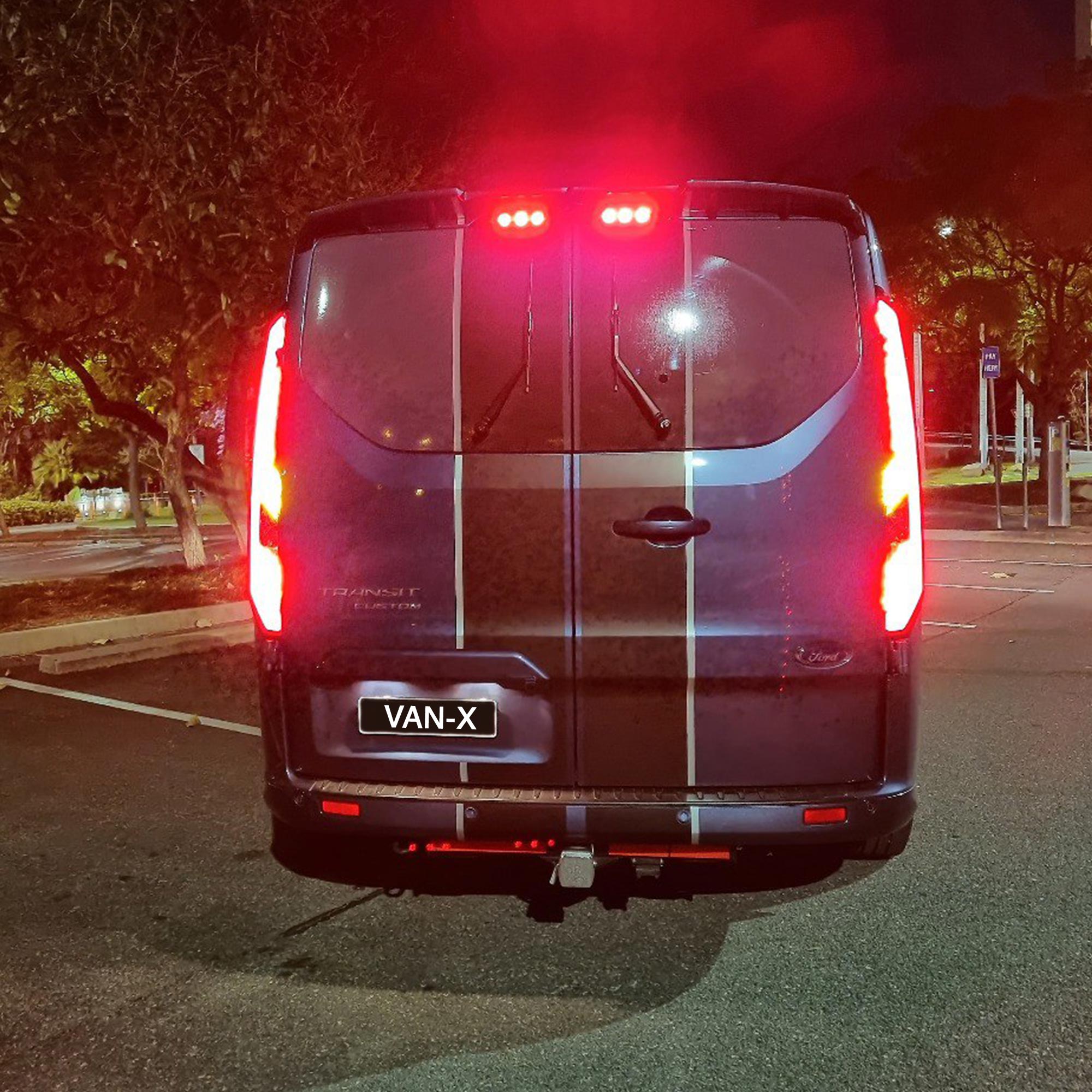 For Transit Custom Van MK2 Sequential Indicator LED Rear Lights Smoked ...