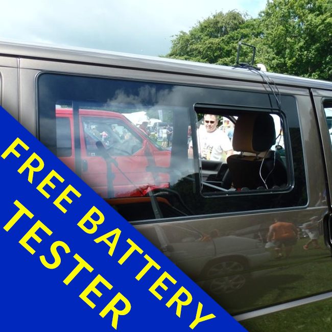 VW T4 Transporter Side Window Sliding Glass Smoked – Van-X