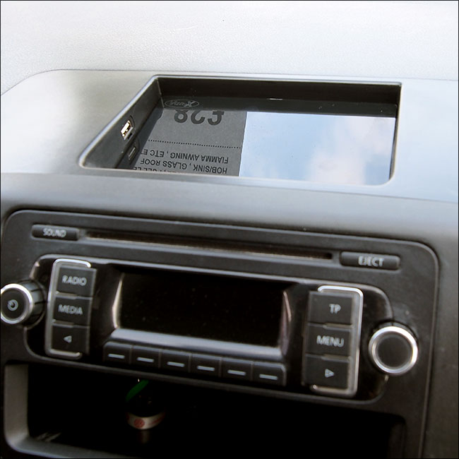 For T5.1 Transporter USB Dash Tray – Van-X