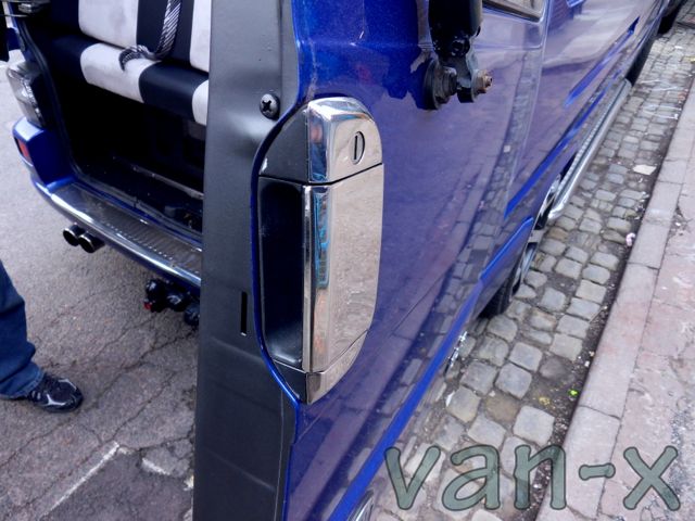 VW T4 Transporter campervan Barndoor door Handle Cover Stainless Steel ...