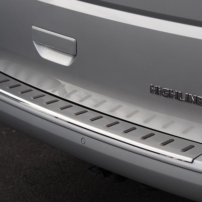 For VW T6 Transporter Multivan Rear Bumper Protector Tailgate Stainles ...