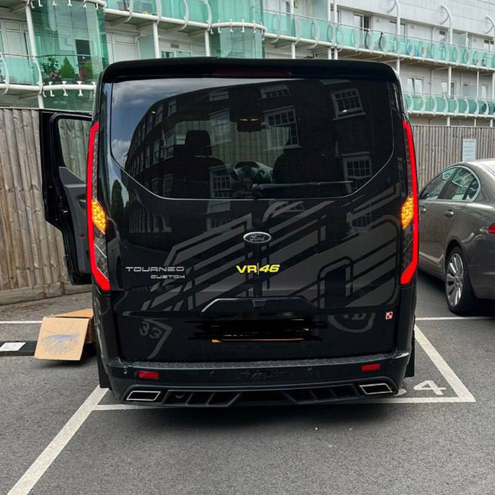 For Transit Custom Van MK1 Sequential Indicator LED Rear Lights Smoked ...