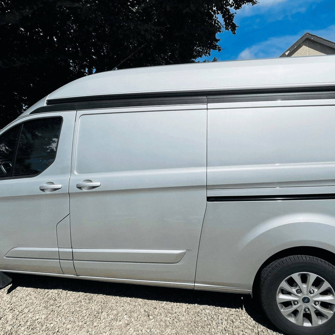 For Transit Custom High-Roof Black Awning Rail –Ideal for Campervan Dr ...