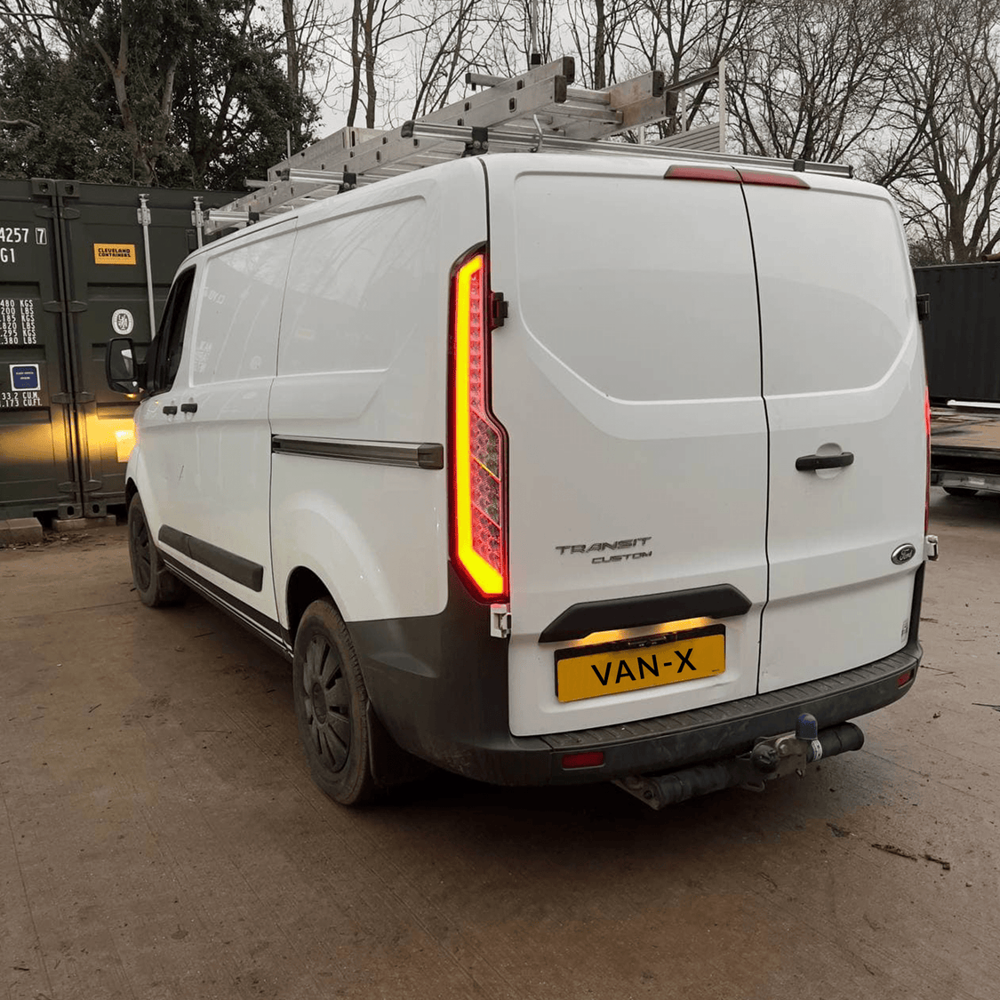 For Transit Custom Van MK2 Sequential Indicator LED Rear Lights Clear ...